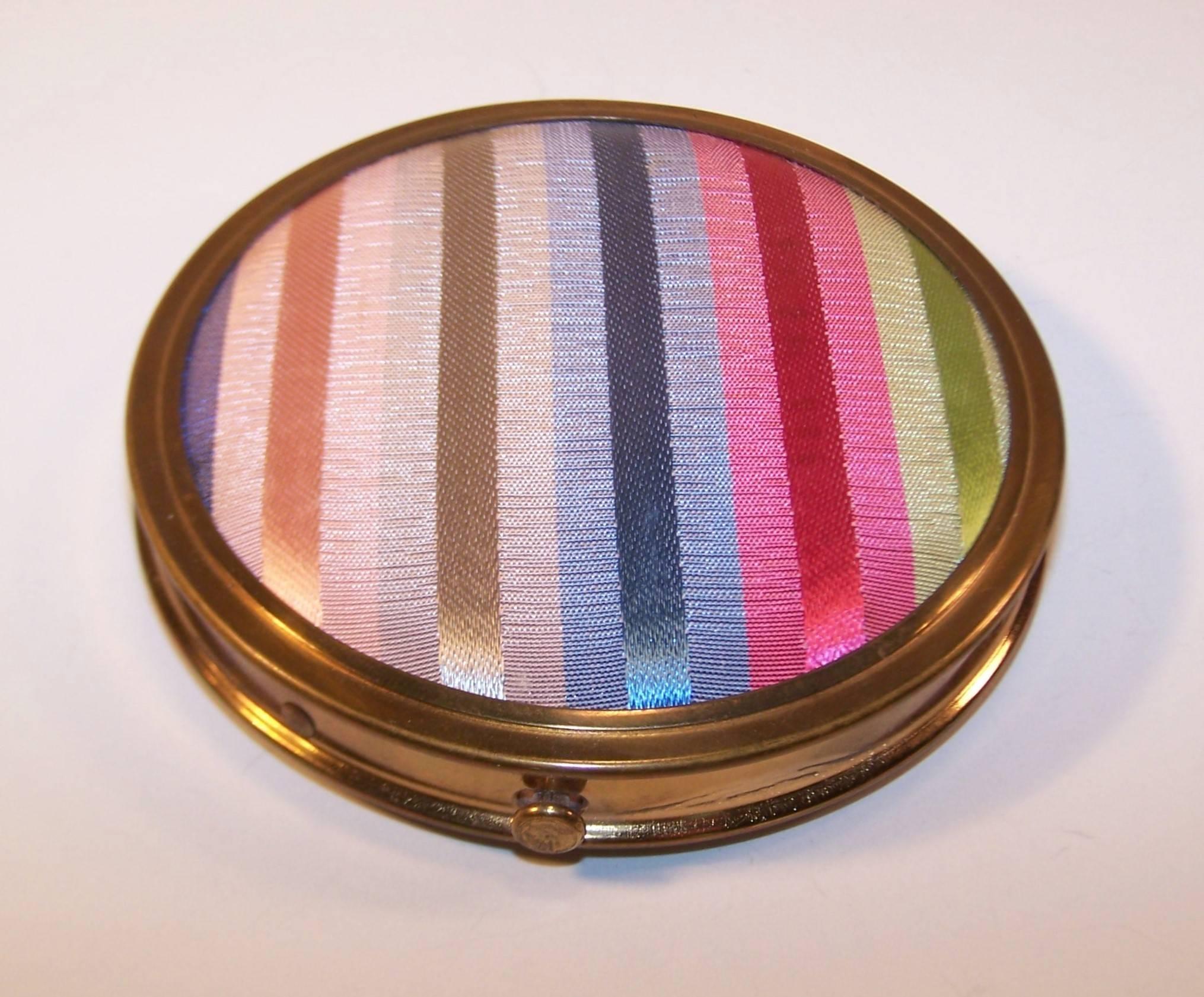 1950's Rex Fifth Avenue Pastel Satin Powder Compact at 1stDibs | rex ...