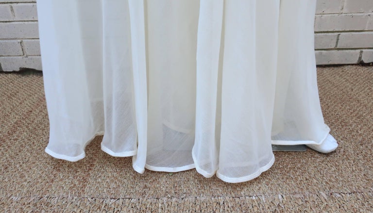 Ethereal Fine Muslin Hooded Robe For Sale at 1stDibs | muslin robe