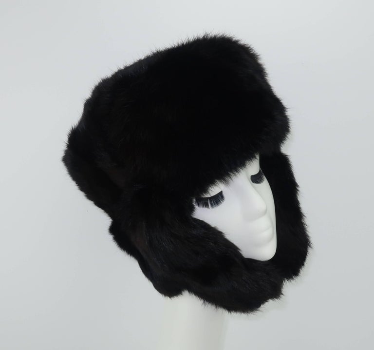 Vintage Russian Sable Fur Hat With Ear Flaps at 1stDibs | russian sable ...