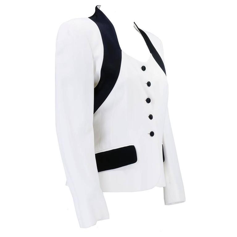 Cheap and Chic by Moschino 1990s Peace Sign Jacket at 1stDibs