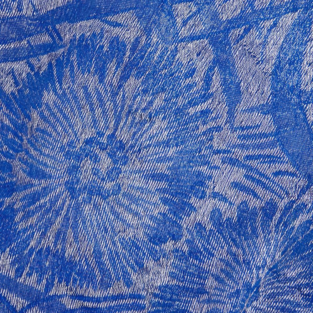 30s Blue lame Bias Gown with Jacket For Sale at 1stDibs