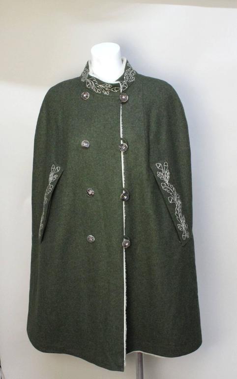 Vintage Tyrolean Hammerer of Austria Loden Cape at 1stDibs | tyrolean cape