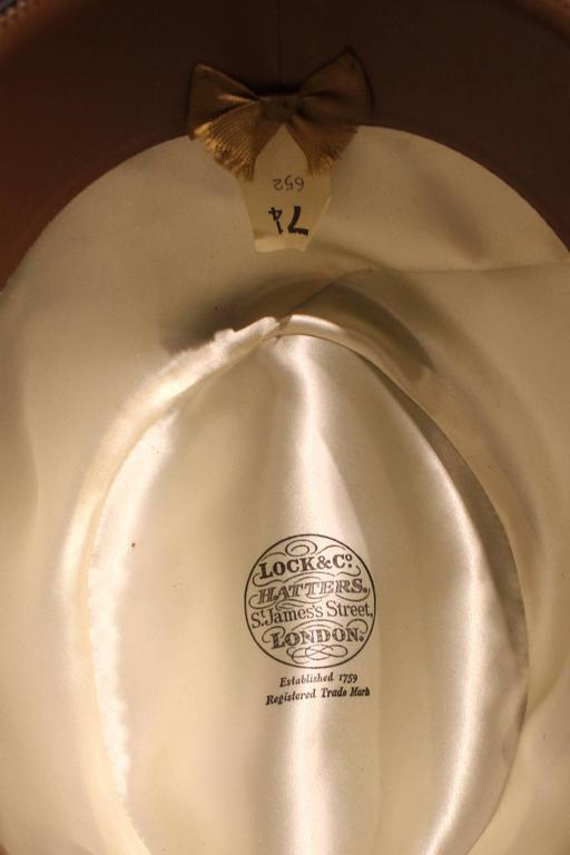 Vintage Lock and Co Hatters Charcoal Grey Fedora with Black Band and ...