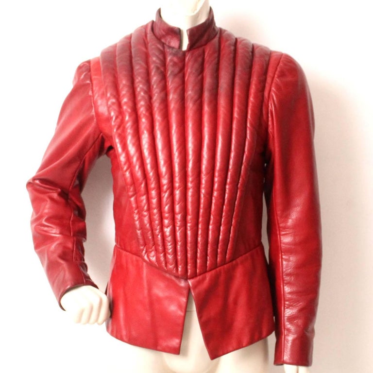 Vintage Red Leather Doublet from the Royal Shakespeare Theater For Sale ...