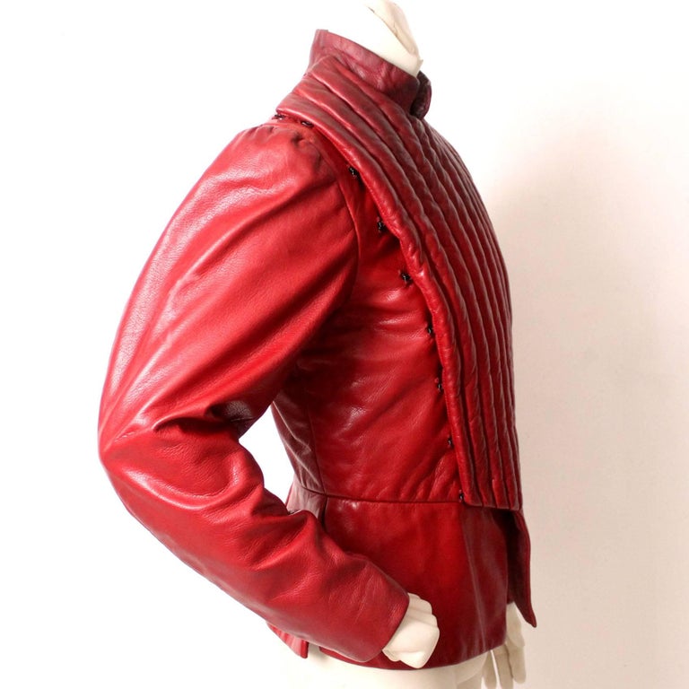 Vintage Red Leather Doublet from the Royal Shakespeare Theater For Sale ...