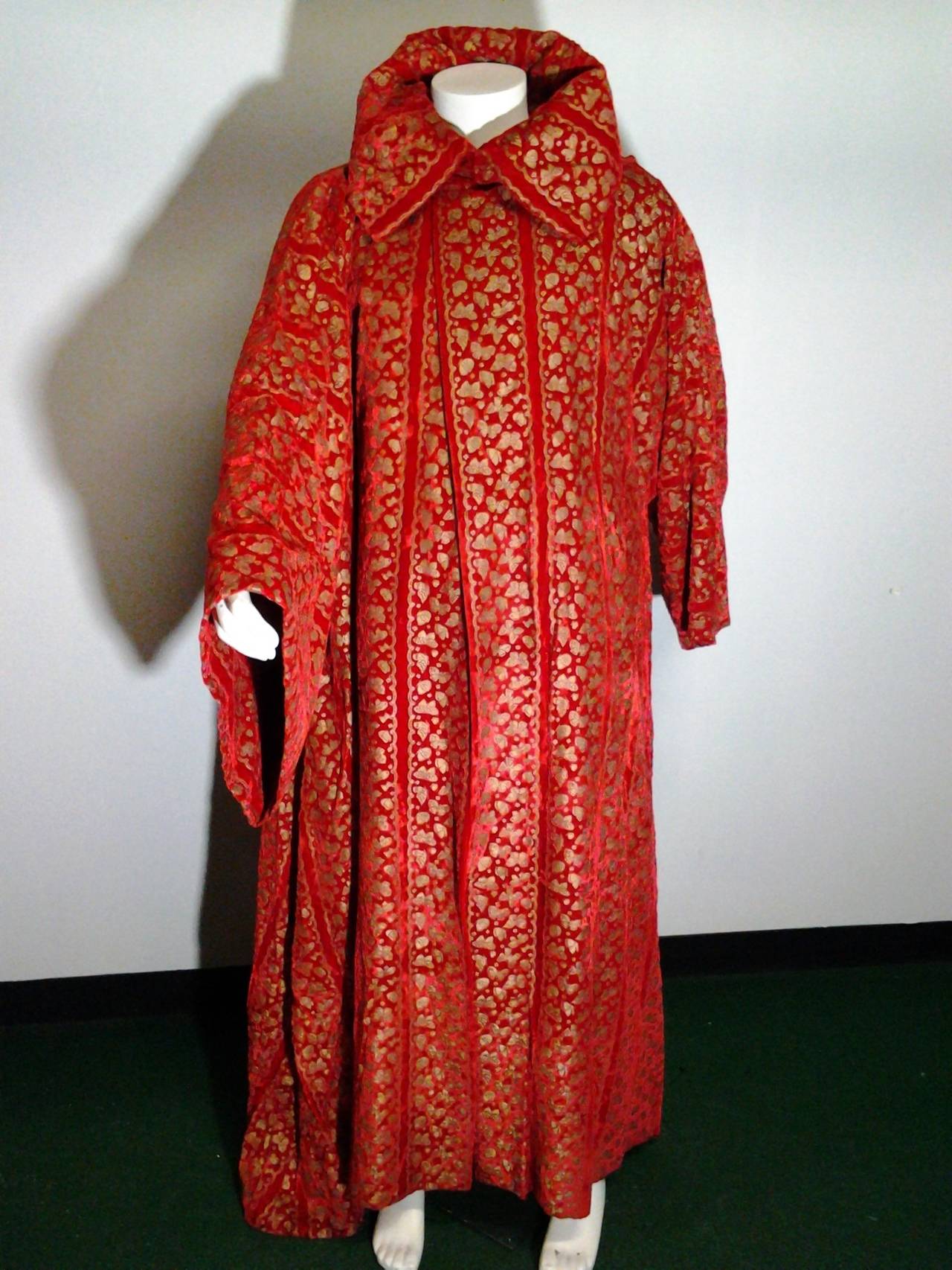 A Pair of 1958 Pierre Cardin Couture Robes for Paris Bal D'Hiver For ...