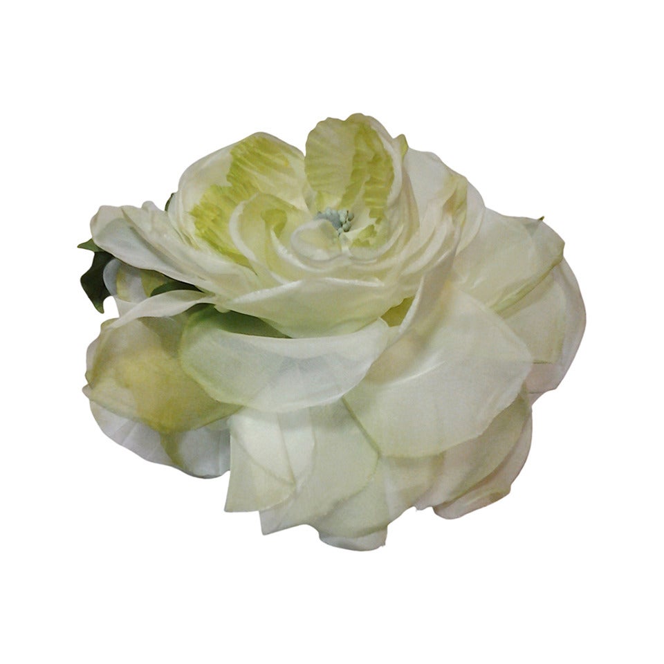 1950s Mireille Vidal Silk Floral Peony Hat at 1stDibs | vidalsilk