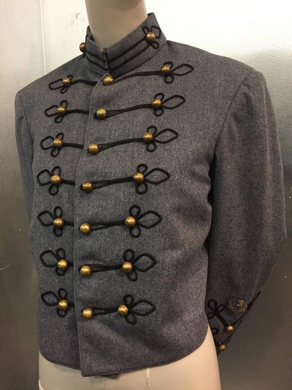 1950's Slate and Black Wool Military Band Jacket For Sale at 1stDibs ...