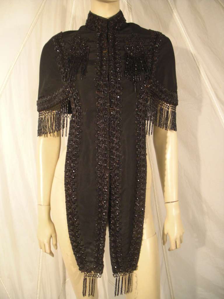 Victorian Beaded Morning Cape at 1stDibs