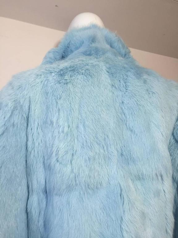 1990s Dolce and Gabbana Runway Powder Blue Lapin Fur Jacket at 1stDibs ...