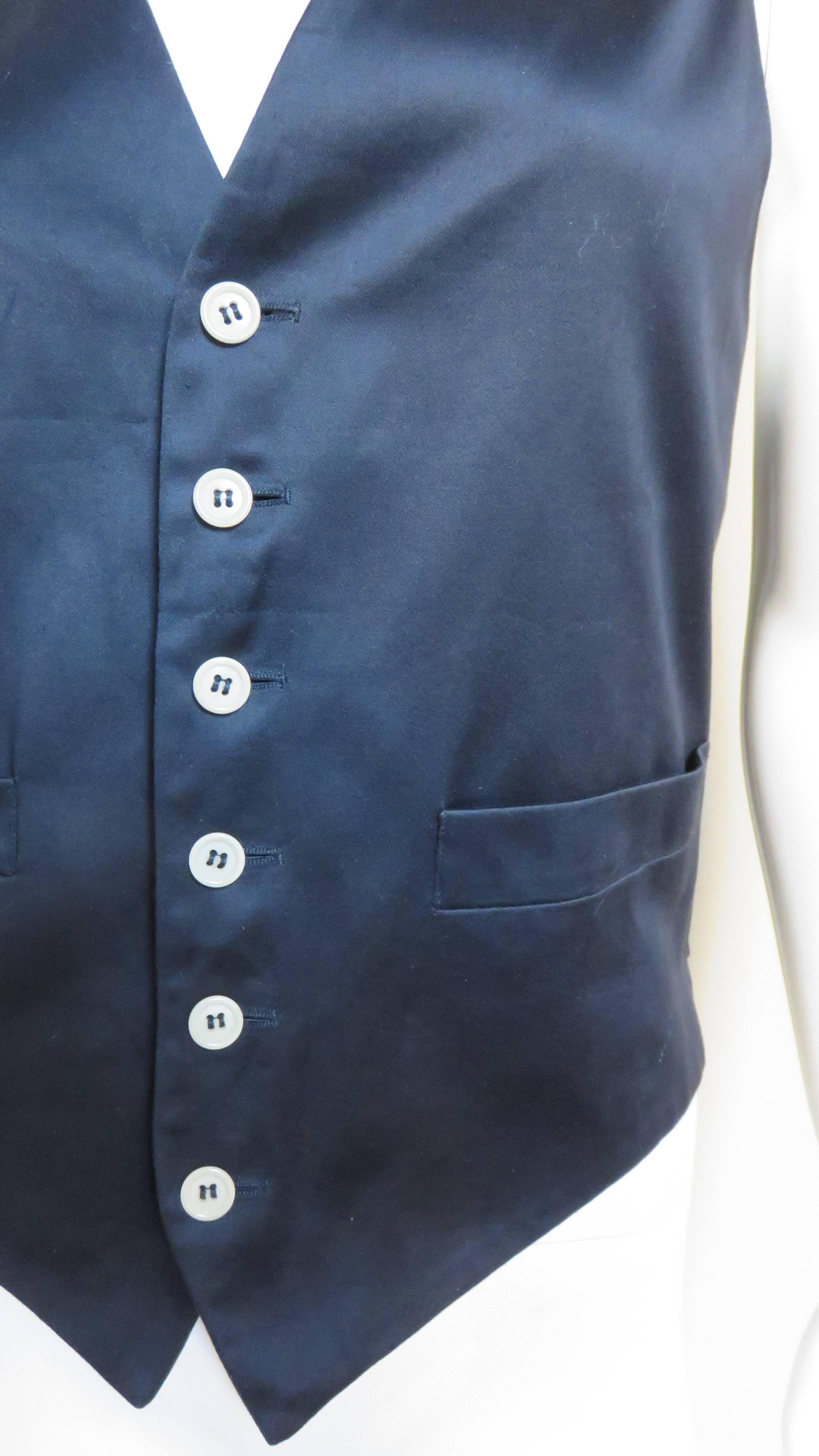 Moschino Silk Question Mark Vest at 1stDibs | vintage moschino question ...