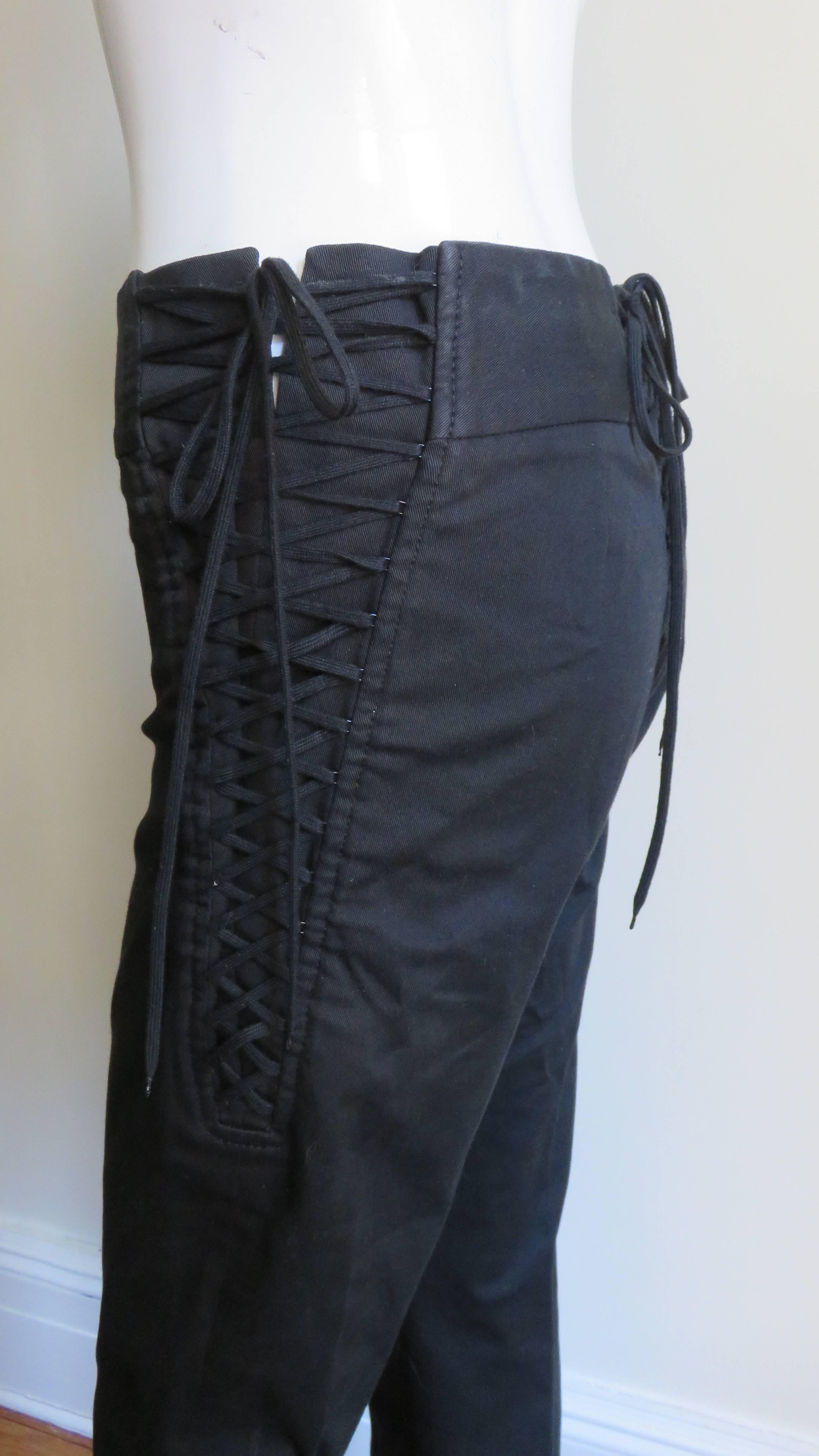 Dolce and Gabbana Lace Up Pants at 1stDibs | dolce and gabbana lace up ...