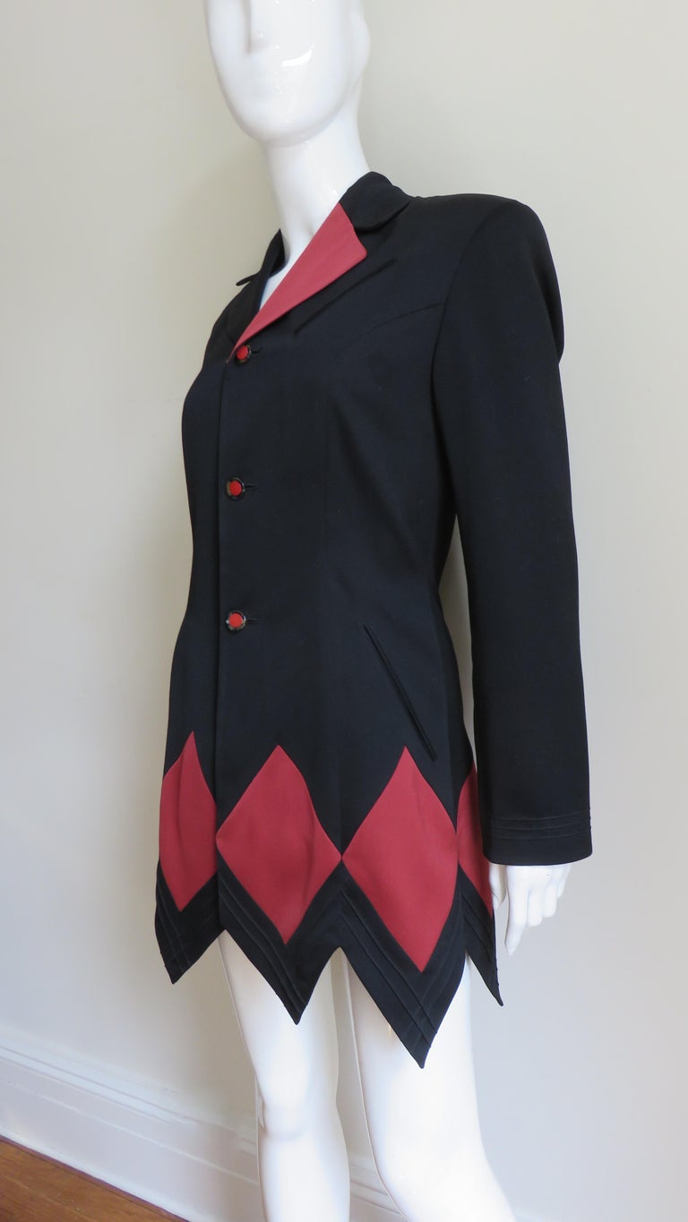 Matsuda Color Block Harlequin Jacket For Sale at 1stDibs