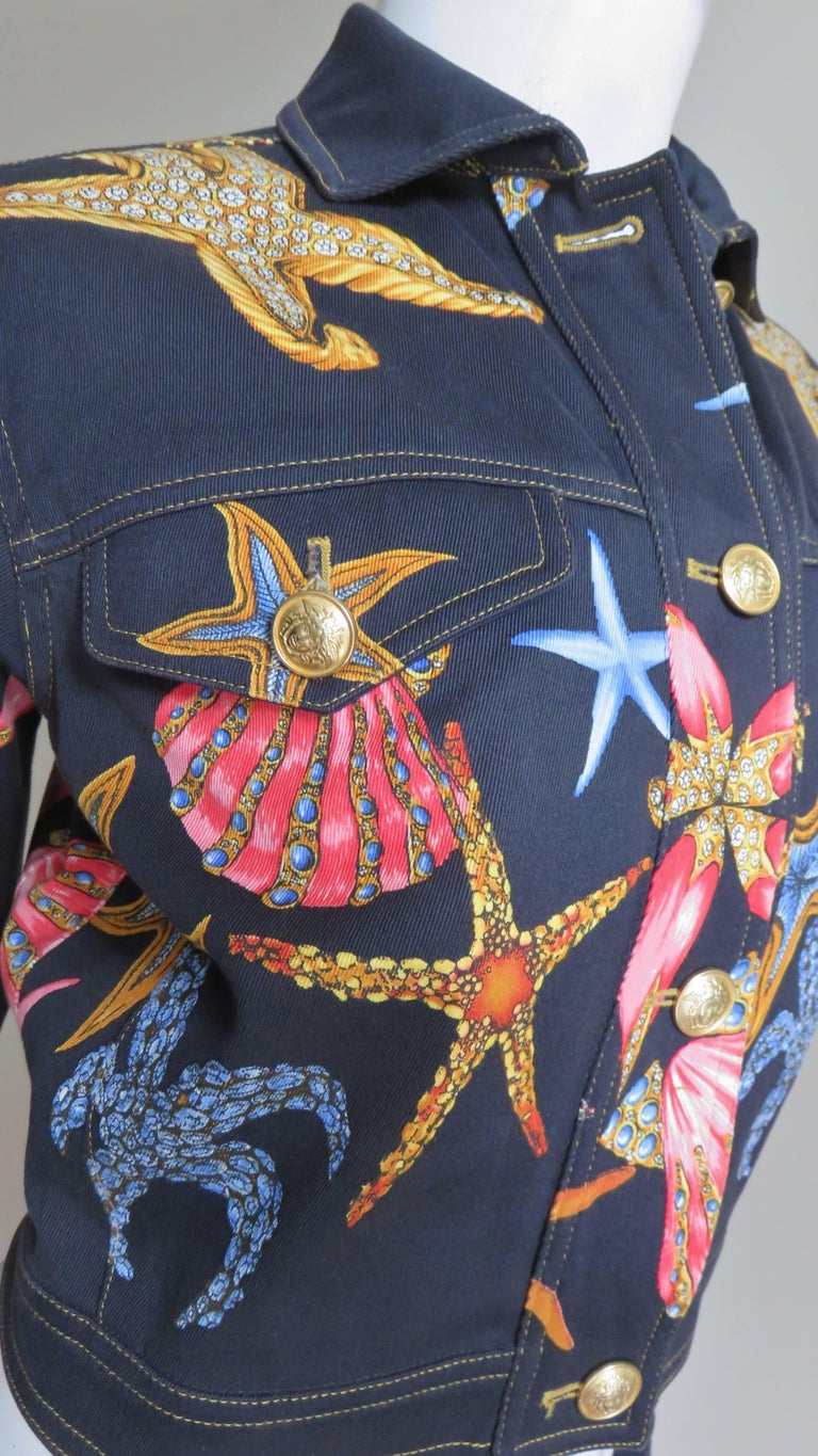Gianni Versace Starfish Jacket S/S 1992 For Sale at 1stDibs
