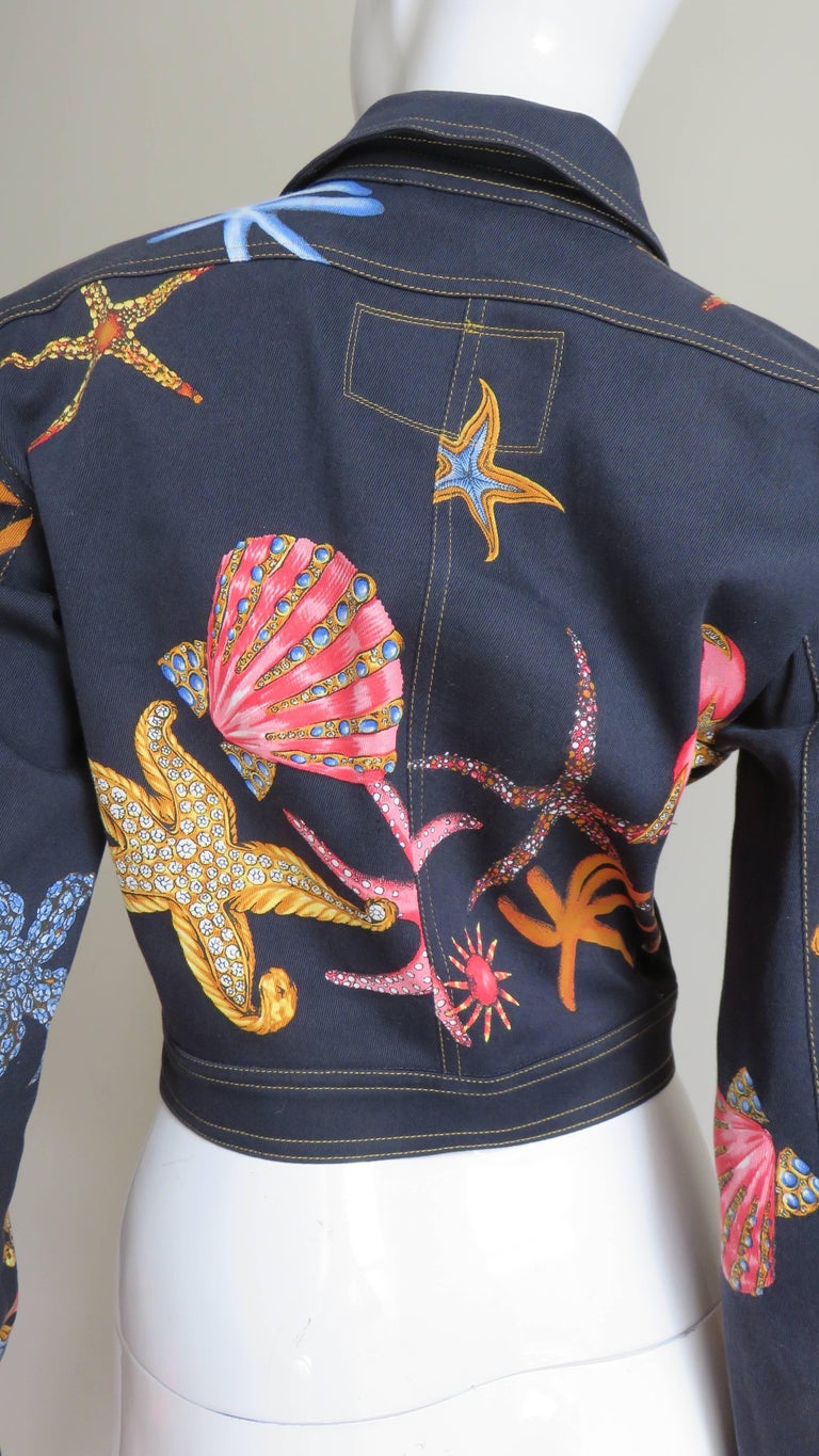 Gianni Versace Starfish Jacket S/S 1992 For Sale at 1stDibs