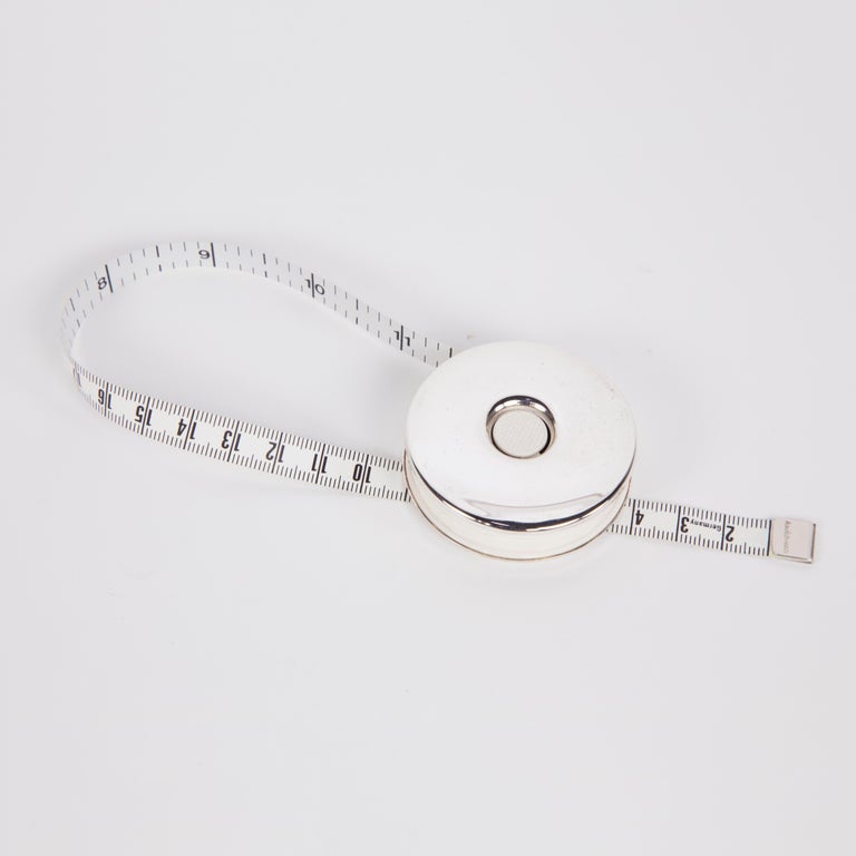 Sterling Silver Push Button Tape Measure at 1stDibs | sterling silver ...