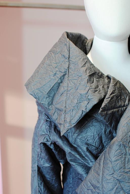 1998 Issey Miyake black crinkle origami jacket For Sale at 1stDibs ...