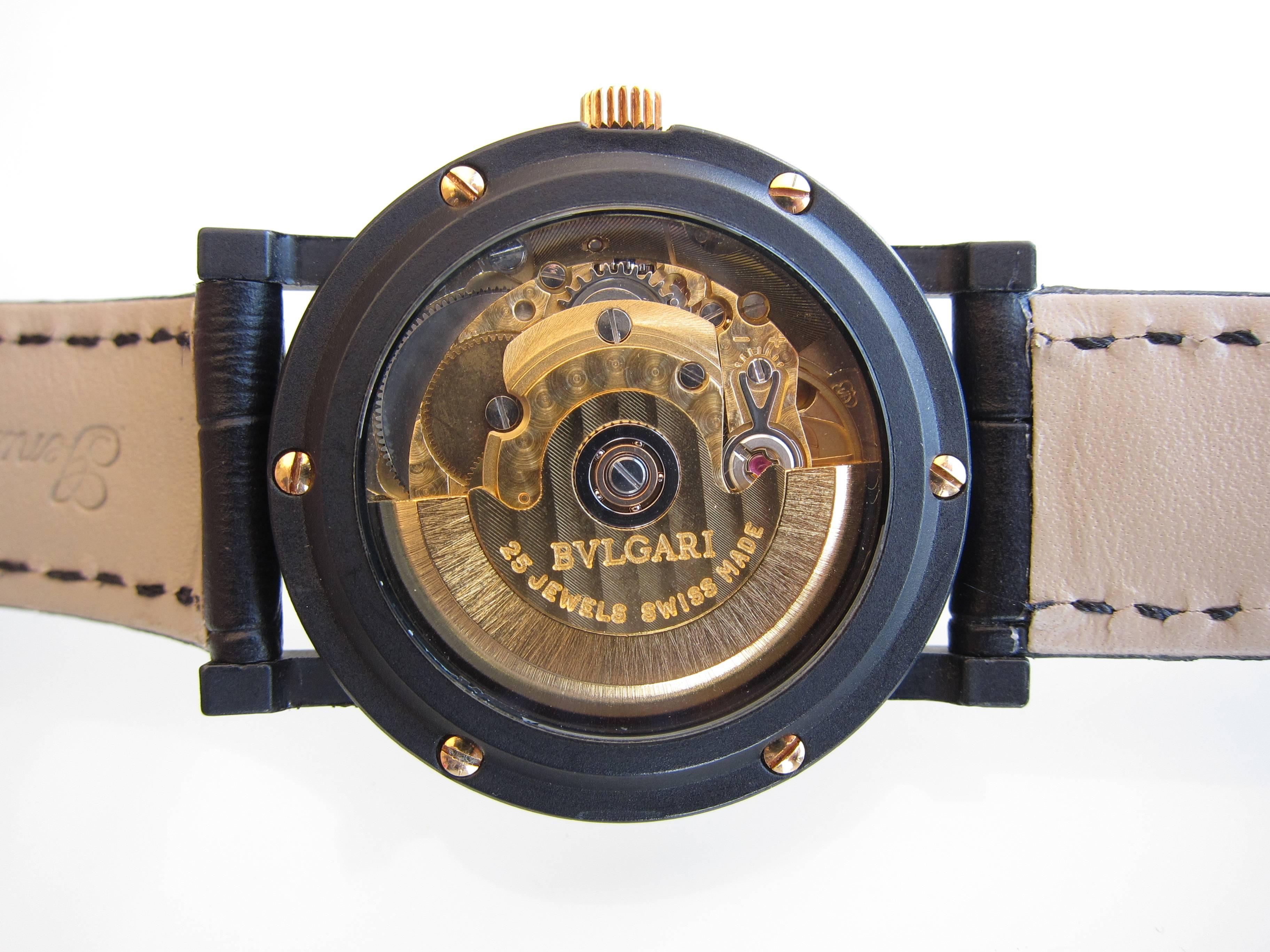 Bulgari Carbongold Limited Edition Hong Kong Automatic Watch at 1stDibs ...