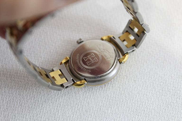Vintage ladies Hermes Pullman Watch in golden stainless steel at ...