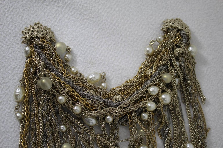 Chanel gorgeous Brooche/ Necklace as a collar for a Blouse/ Shirt at ...