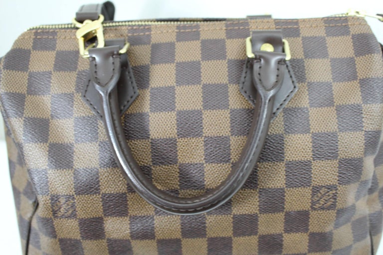 Louis Vuitton Speedy 25 in damie Ebene with detachable shoulder strap ...