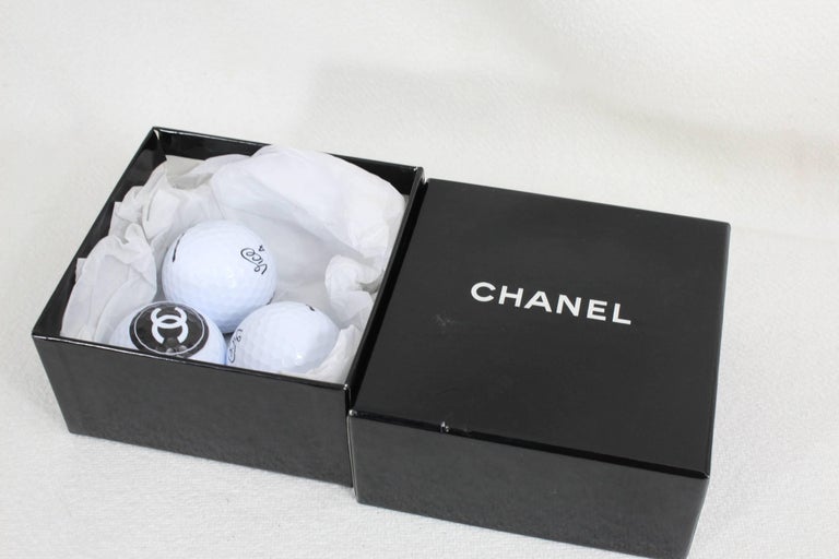 Chanel Collectible 3 Golf Balls with Box at 1stDibs | chanel golf balls ...
