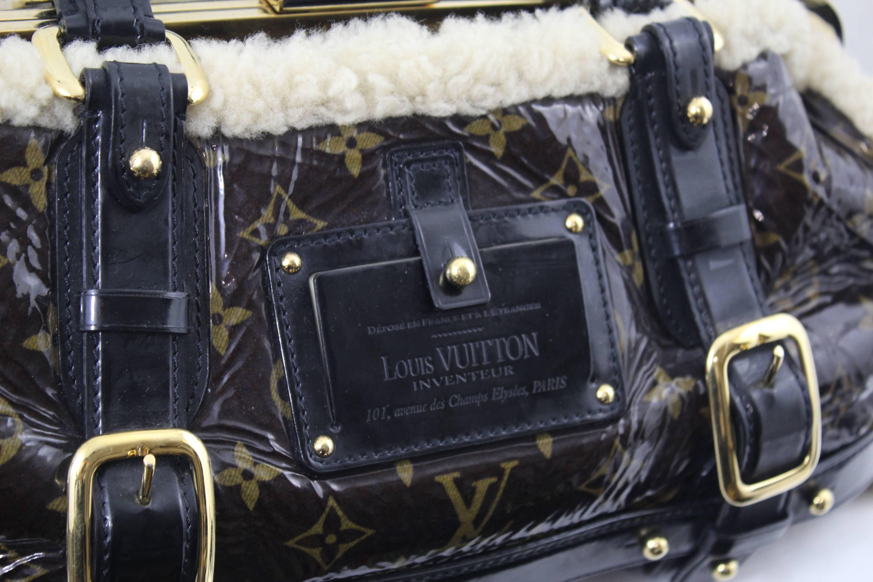 Louis Vuitton Limited Edition Shearling Storm Bag at 1stDibs | storm ...