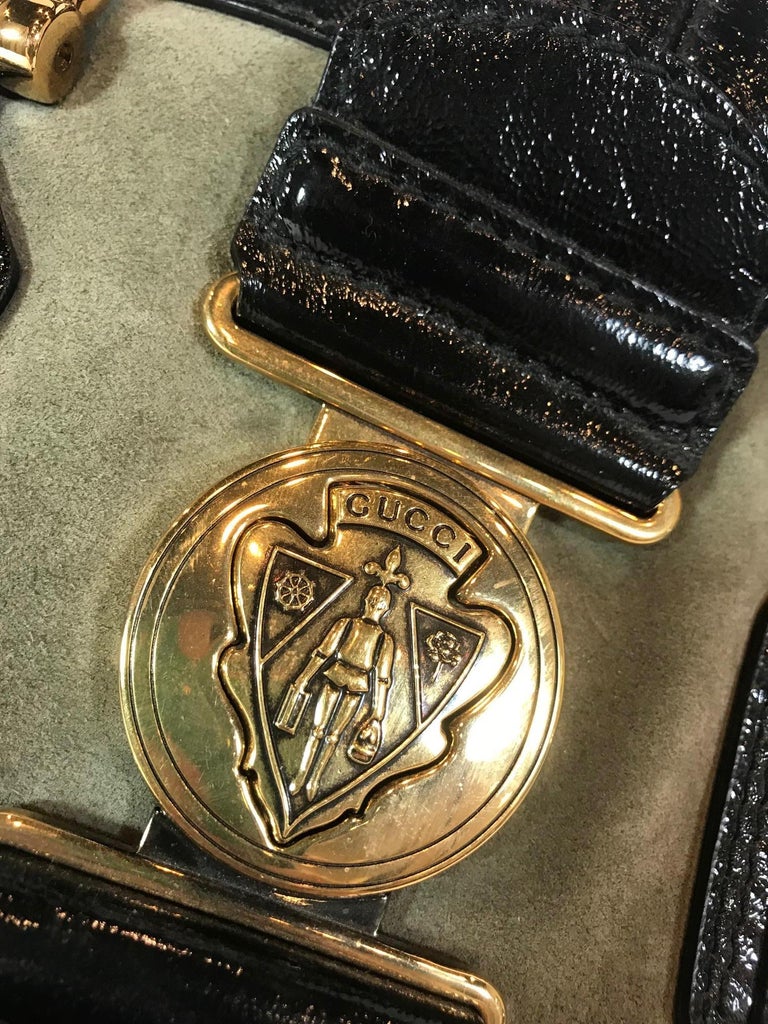 Gucci Suede "Aviatrix" Bag at 1stDibs