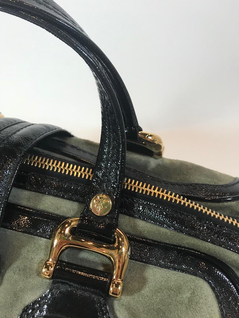 Gucci Suede "Aviatrix" Bag at 1stDibs