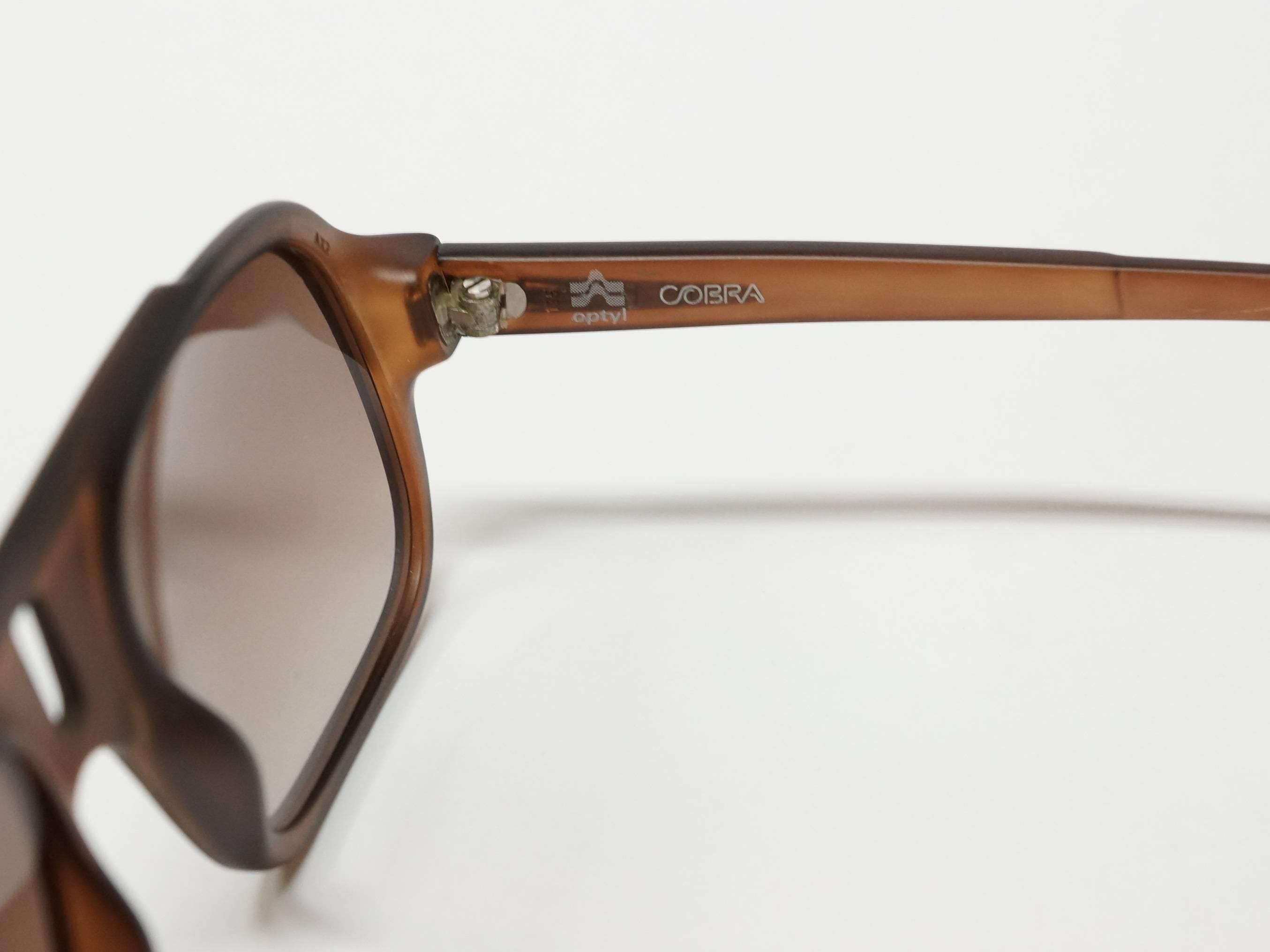 Cobra by Optyl 1970s Old School Sunglasses in New Old Stock Condition ...