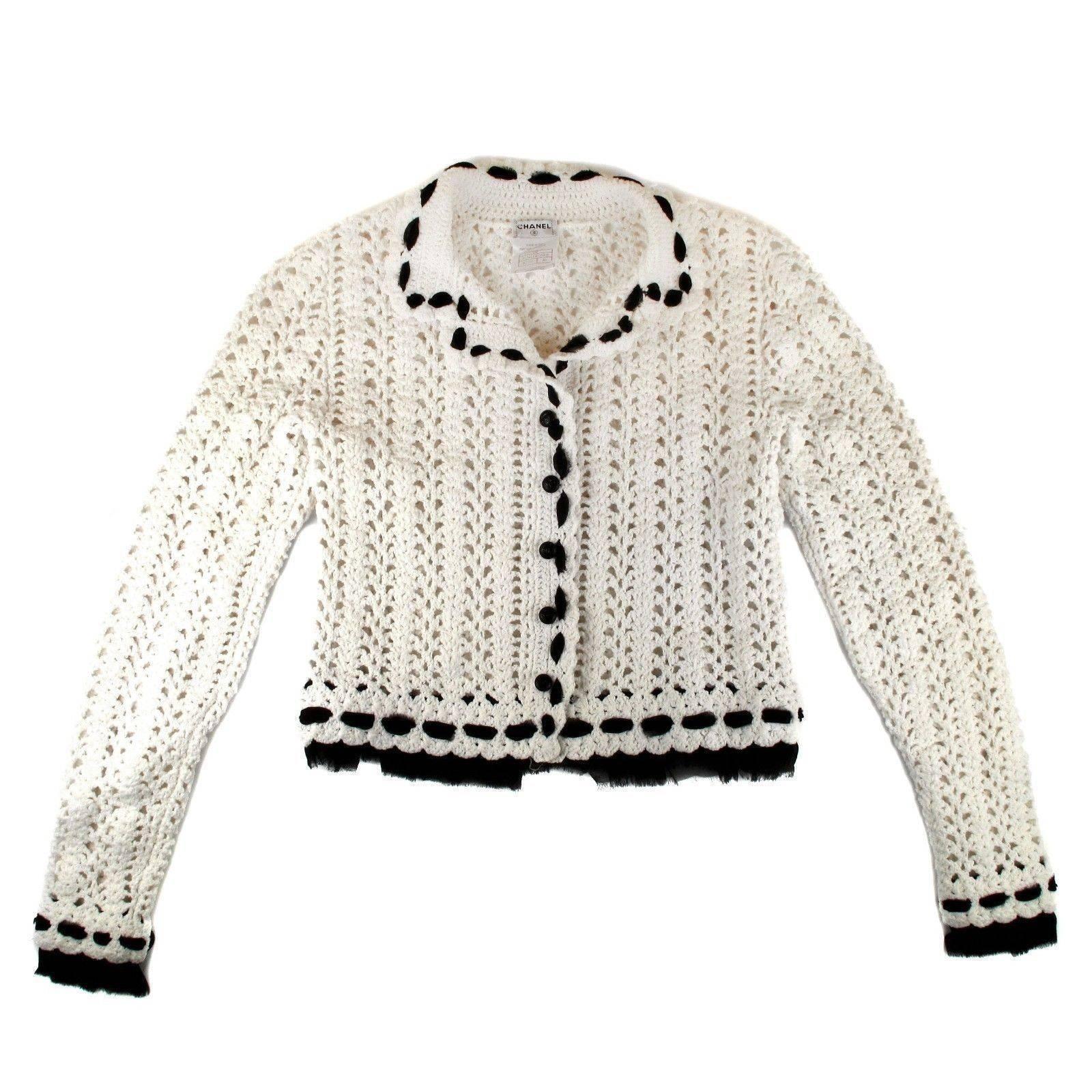 Chanel - Button Front Cardigan at 1stDibs