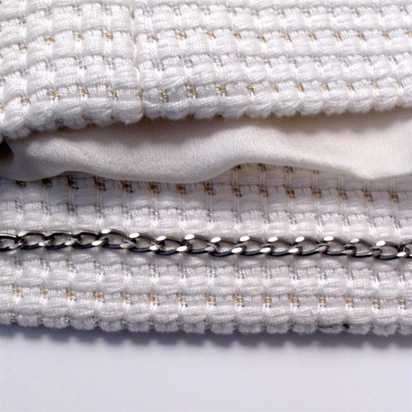 Chanel Spring 2015 Jacket - 4/6 - 38 - White Black Navy Tweed CC Logo ...