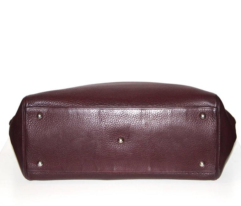 Hermes Paris Bombay Shoulder Bag Tote Prune Togo Leather at 1stDibs ...