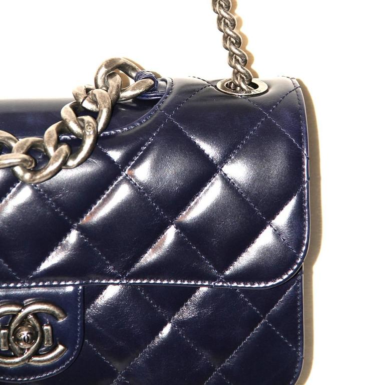 Chanel Perfect Edge Navy Blue Color Gun Metal Hardware - Pristine ...