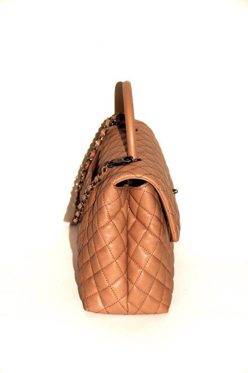 Chanel Coco Handle Flap Bag - Beige Caviar Leather - 2017 NEW NEVER ...