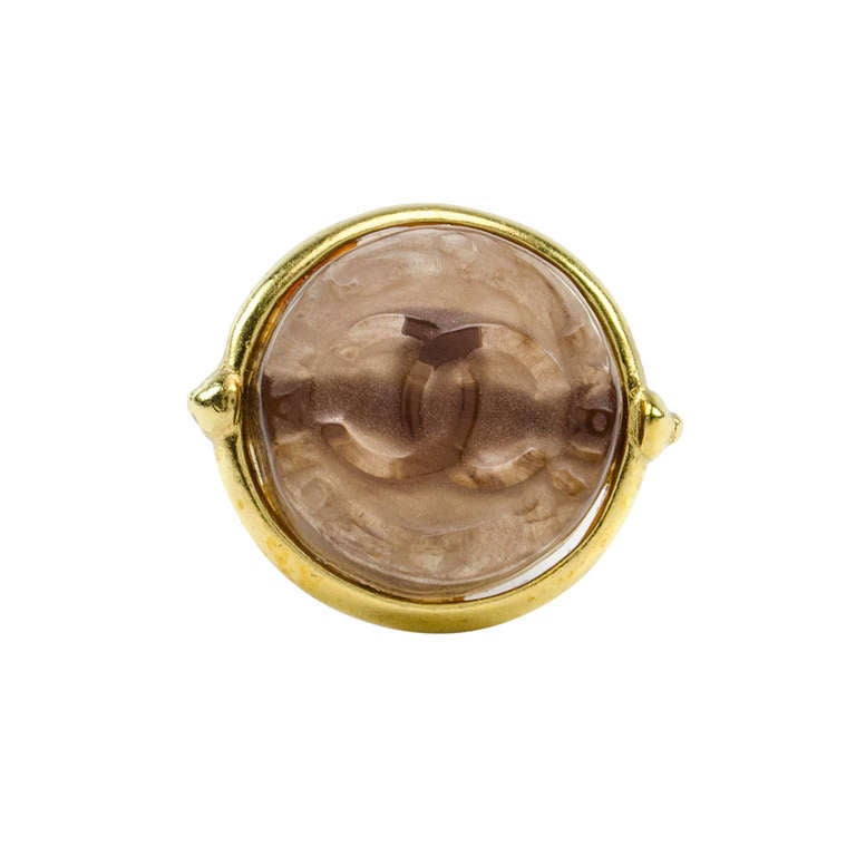 Rare Chanel Translucent Ring For Sale at 1stDibs