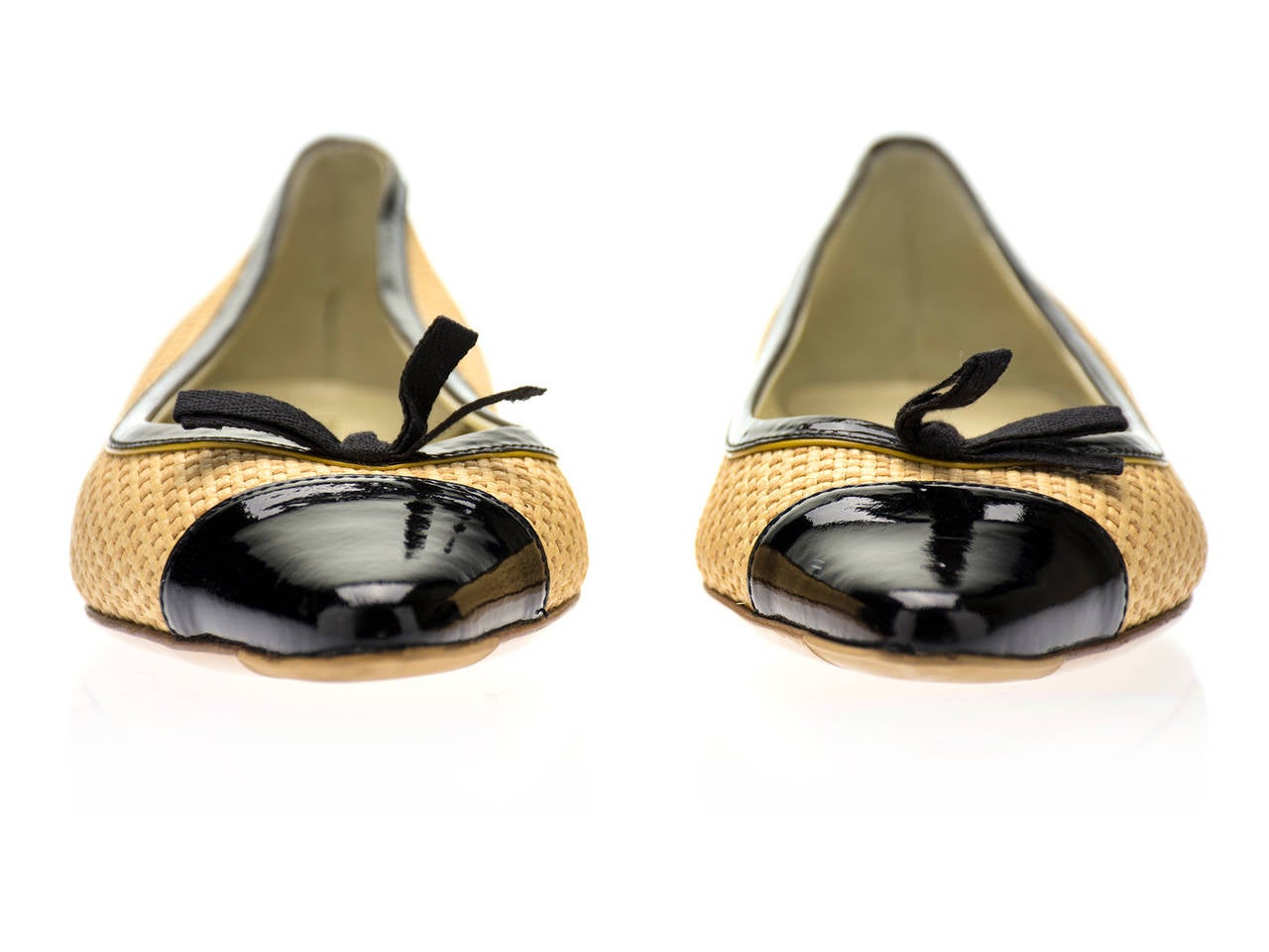 Prada Rattan Flats For Sale at 1stDibs