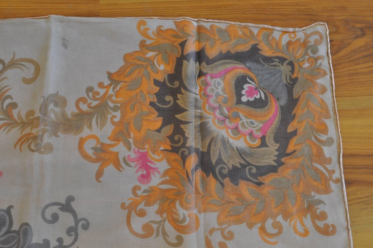 1930s Maggy Rouff Silk Scarf 30x30 at 1stDibs | maggy rouff paris scarf