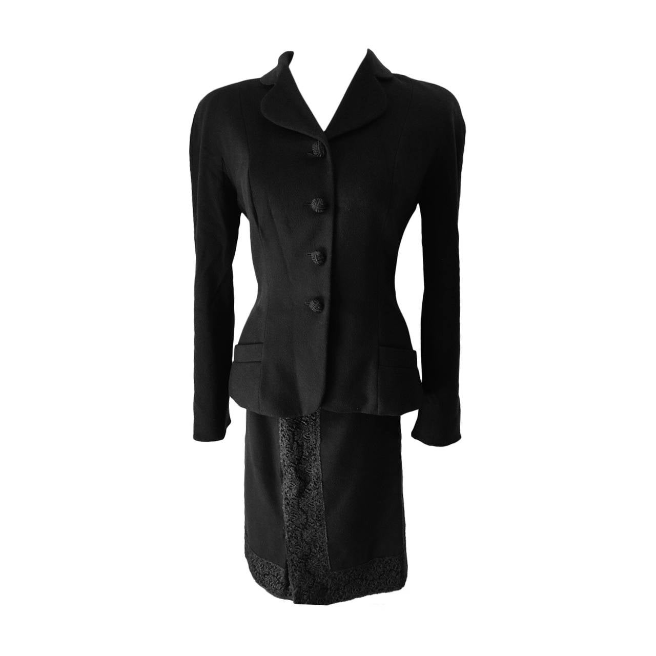 Christian Dior Two Piece Suit For Sale at 1stDibs