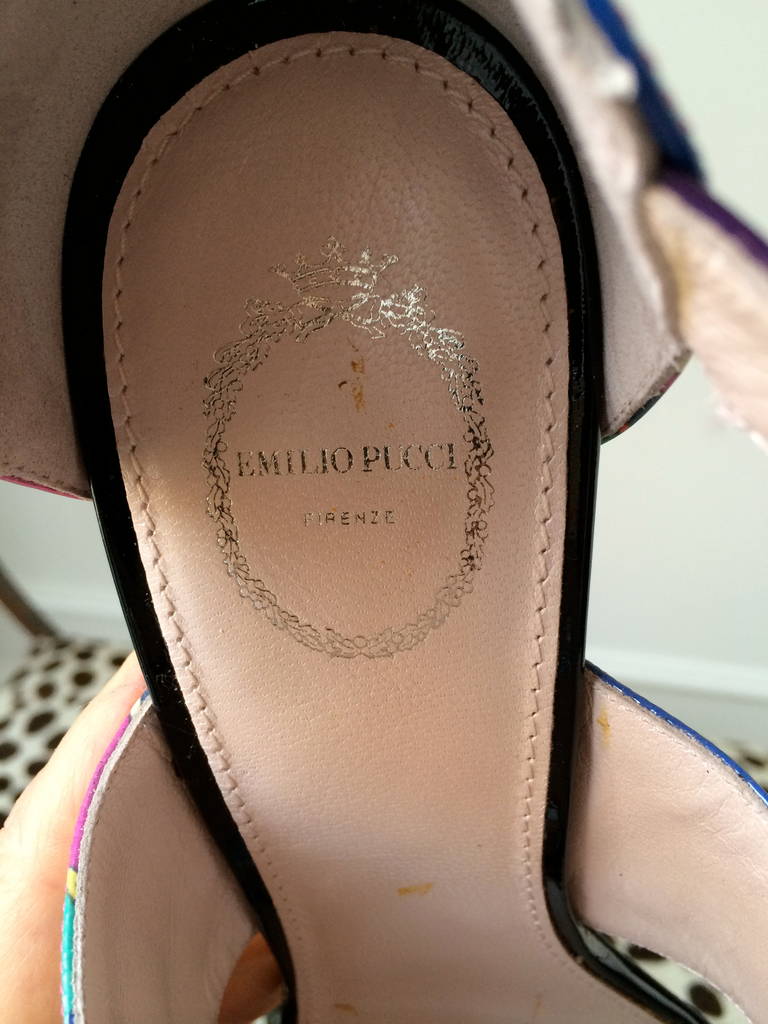 New Never Worn Incredible Pucci Shoes at 1stDibs