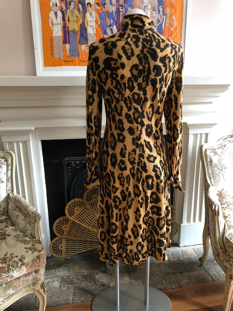 Rare 1970s Diane Von Furstenberg Leopard Print Dress At 1stdibs