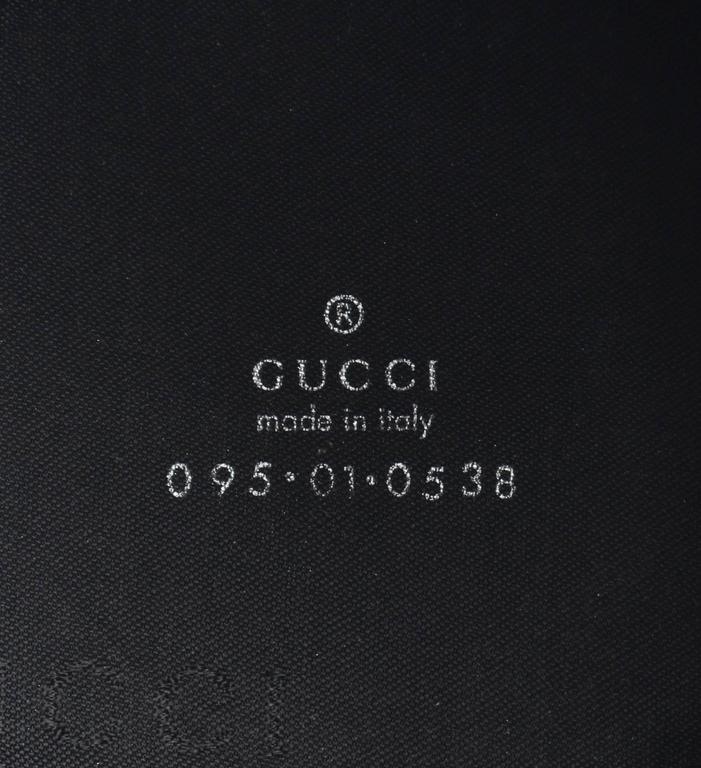 GUCCI Signature GG Gucissima Print Black Canvas Coozy Koozie Ltd ...