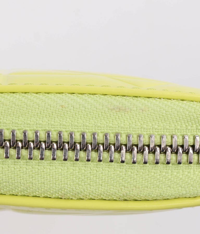DIOR S/S 2012 "Tutti Dior" Neon Yellow Cannage Patent Leather "Voyageur ...