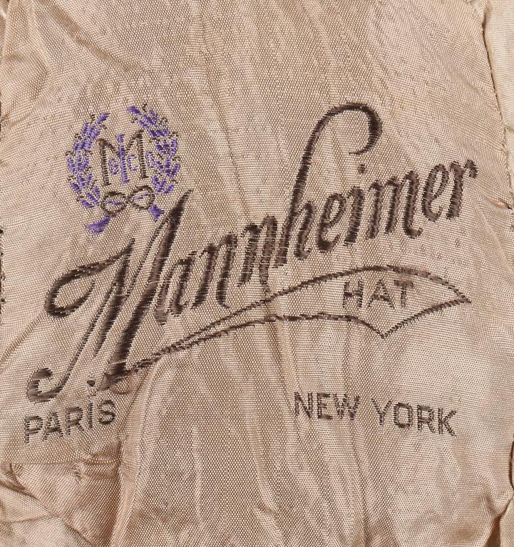 MANNHEIMER c.1920's Gold Lace Floral Glass Bead Sequin Helmut Flapper ...