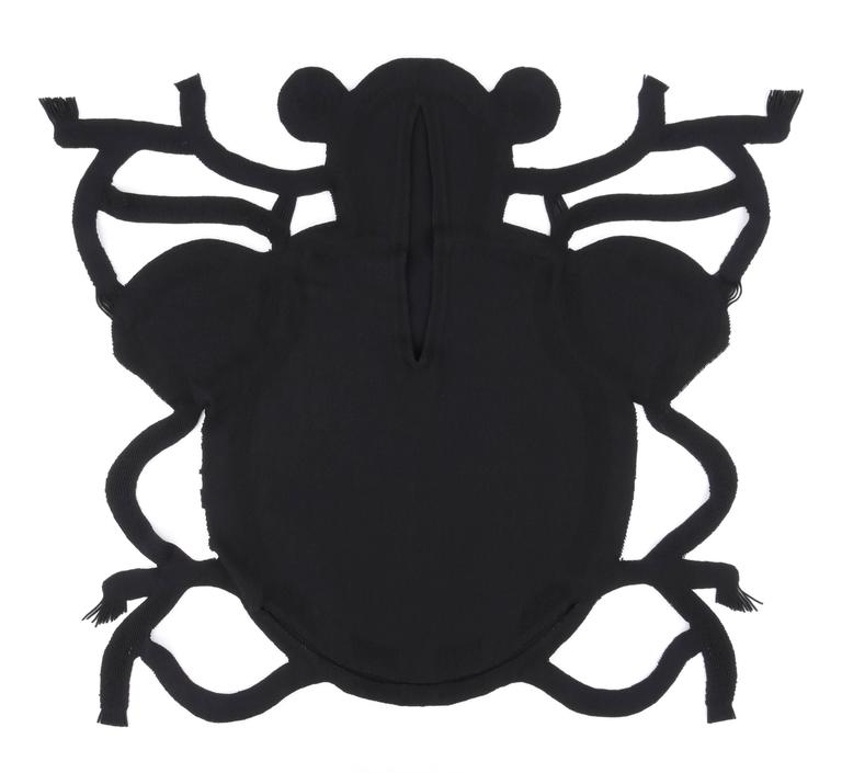 ISSEY MIYAKE A-Poc c.2001 DAI FUJIWARA Black Knit Monkey Top RARE For ...