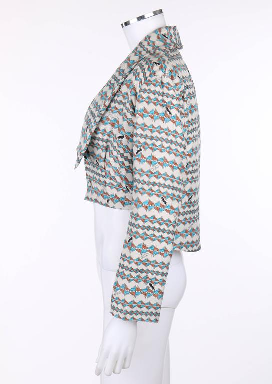 EMILIO PUCCI S/S 1957 "Palio" Silk Multicolor "Montone" Signature Print ...