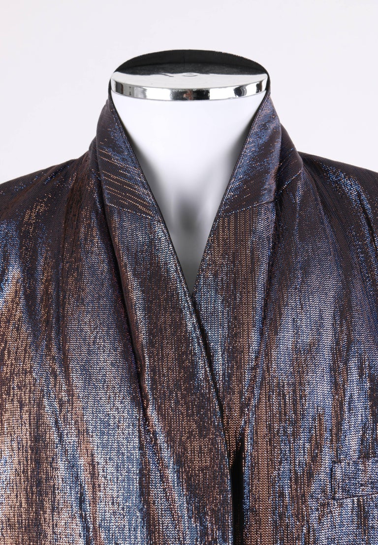 TOWNCRAFT CLOTHES c.1960's Iridescent Metallic Lame Tuxedo Smoking ...