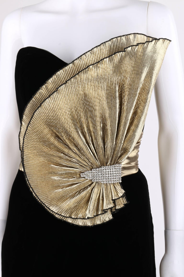 DAVE and JOHNNY By Joseph Lara c1980s Black Velvet and Lame Statement ...