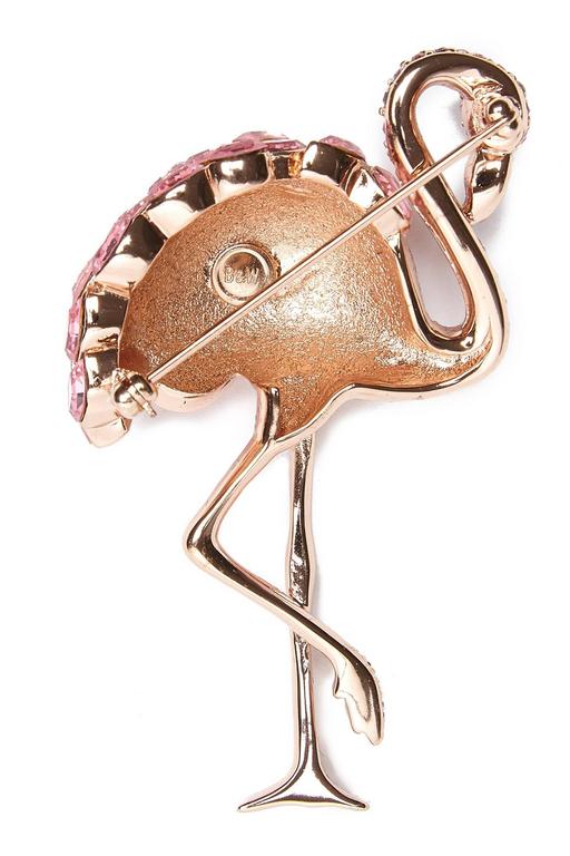 1980s Original Issue Butler and Wilson Flamingo Brooch at 1stDibs
