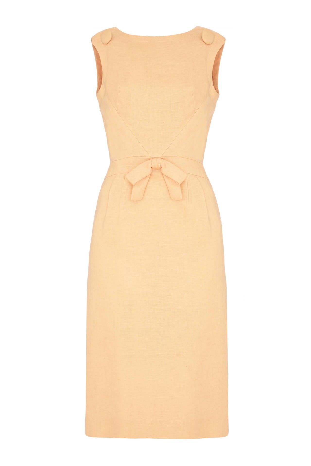1950s Apricot Beaded Dress Suit at 1stDibs
